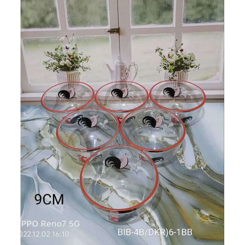 Jual MANGKOK JAGO KACA 3,75 (BIJIAN) | Shopee Indonesia