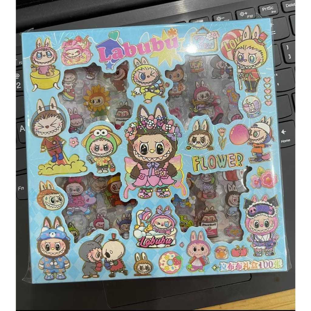 Jual STIKER LABUBU ISI 100 PCS / STIKER LABUBU WATERPROOF ANTI AIR ...