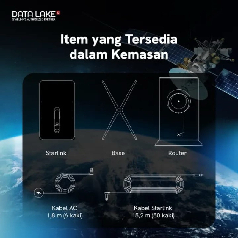 Jual SpaceX STARLINK Standard Internet Kit Satellite Antenna & WiFi ...