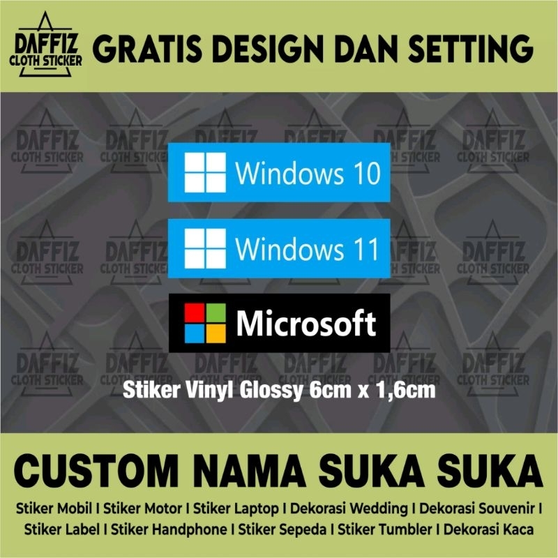 Jual STIKER VINYL MICROSOFT WINDOWS | Shopee Indonesia