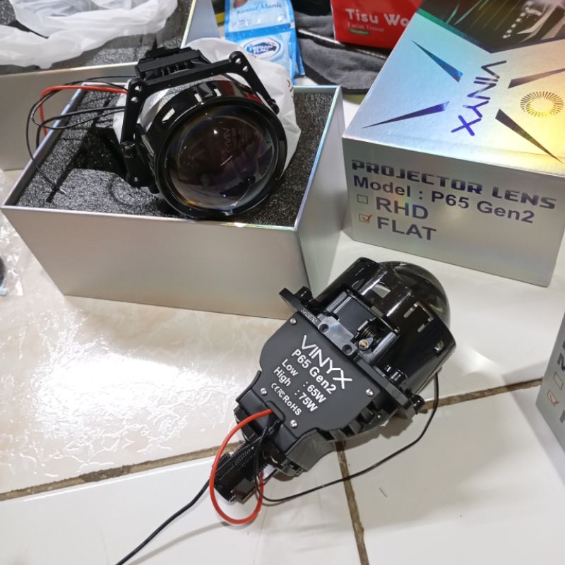 Jual Lampu Biled Vinyx P65 Gen2 sepasang include pasang wuling confero ...