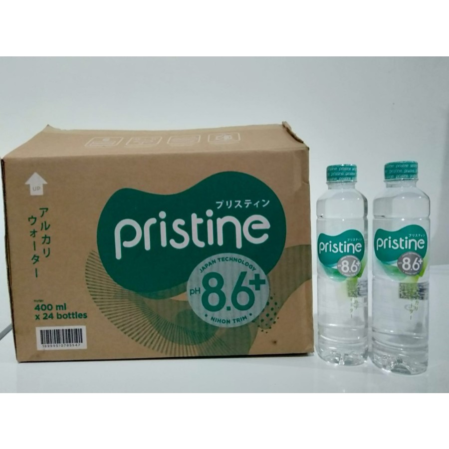 Jual (1 Dus) Pristine 8+ Water 400 ml x 24 Botol - Air Minum Pristine - Air Alkali | Shopee ...
