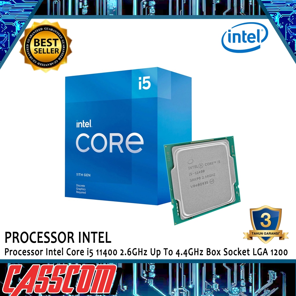Jual PROCESSOR INTEL I5 11400 2.6GHz ROCKET LAKE 6 CORE 12 THREAD ...