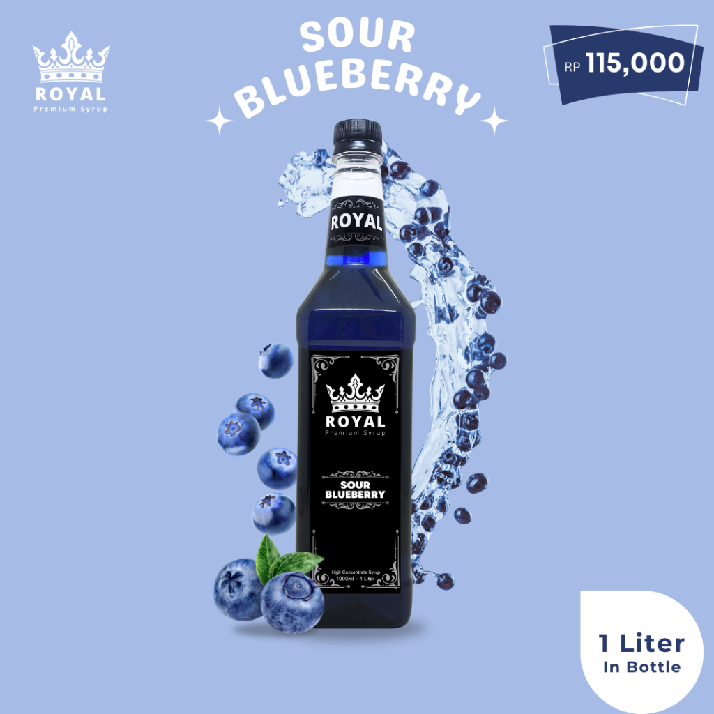 Jual Royal Sour Blueberry Syrup - Sirup blueberry Asam (Premium Quality ...