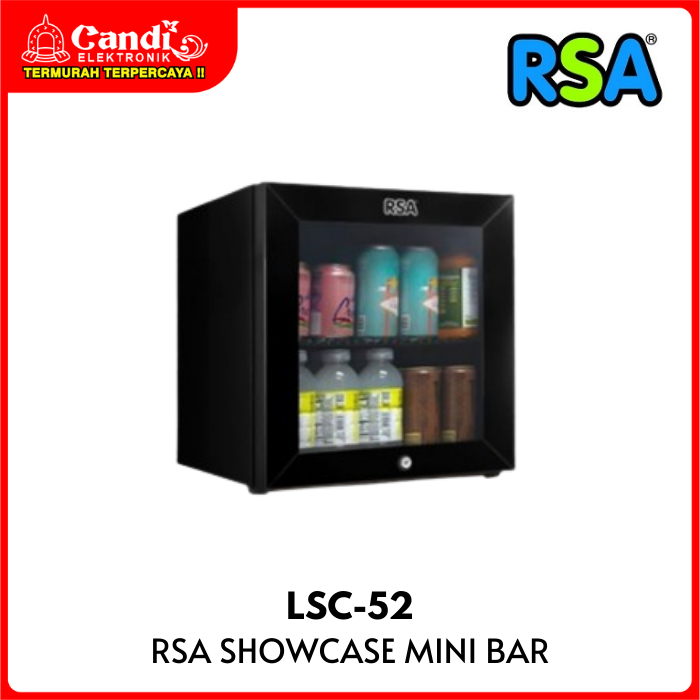 Jual RSA Kulkas Showcase Mini Bar Kapasitas 52 Liter Cooling Fan ...