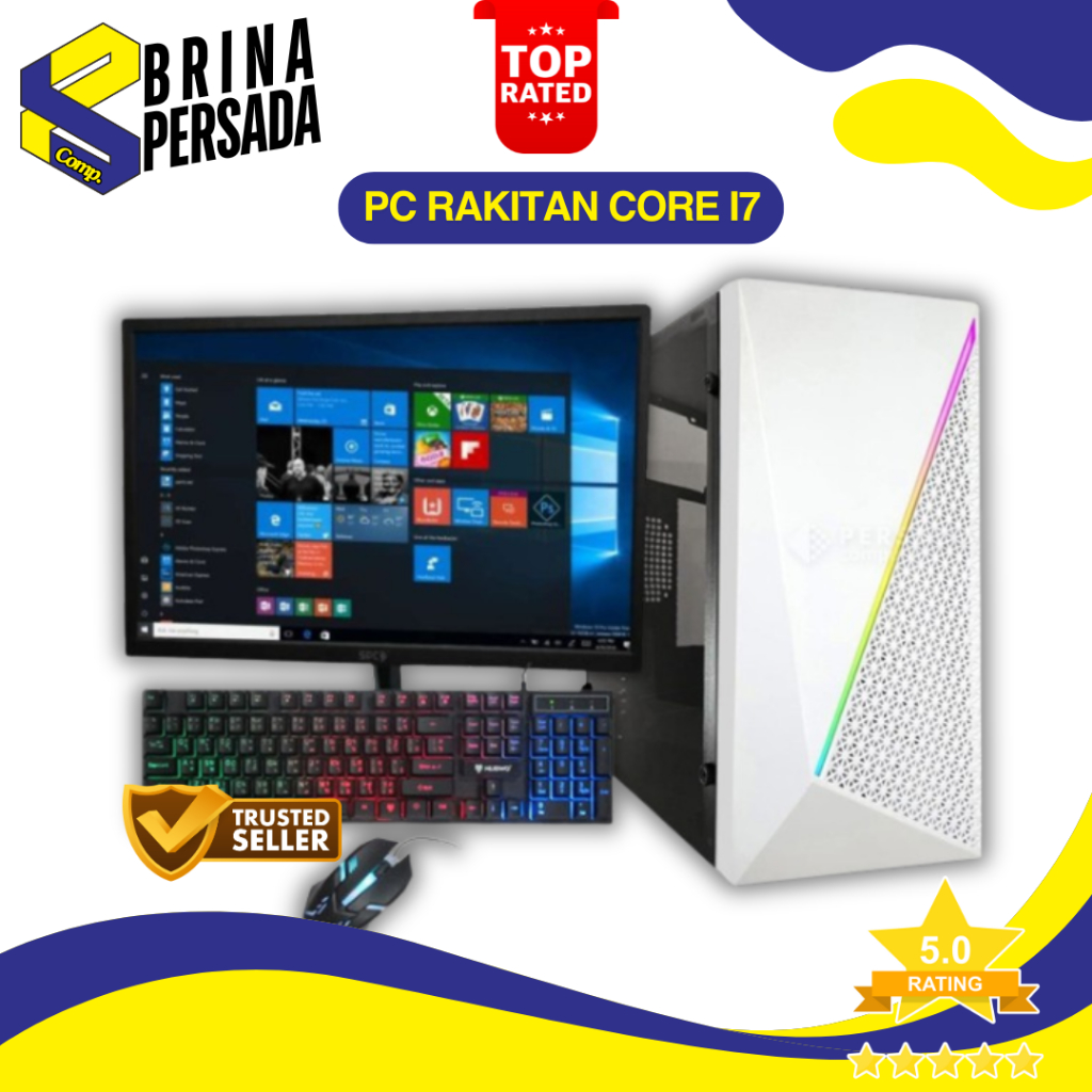 Jual Lengkap Monitor PC Rakitan Core i7 Untuk Desain, Video Editing & Game | Shopee Indonesia