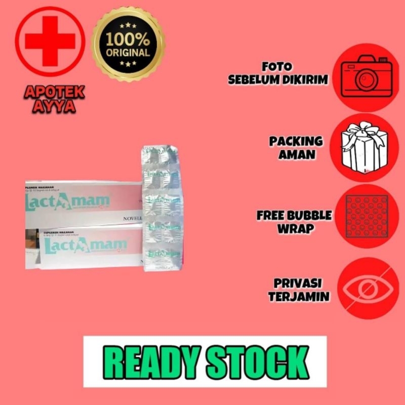 Jual Lactamam Box 60 Kapsul Asi Booster | Shopee Indonesia