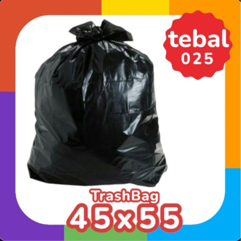 Jual Trash Bag Hitam 45X55 Kantong Plastik Sampah | Shopee Indonesia
