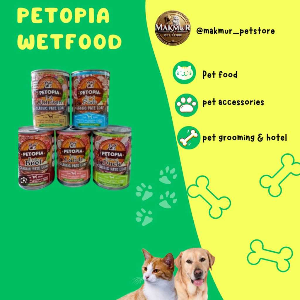 Jual PETOPIA DOG FOOD KALENG CLASSIC PATE LOAF ALS 380 GR MAKANAN ...