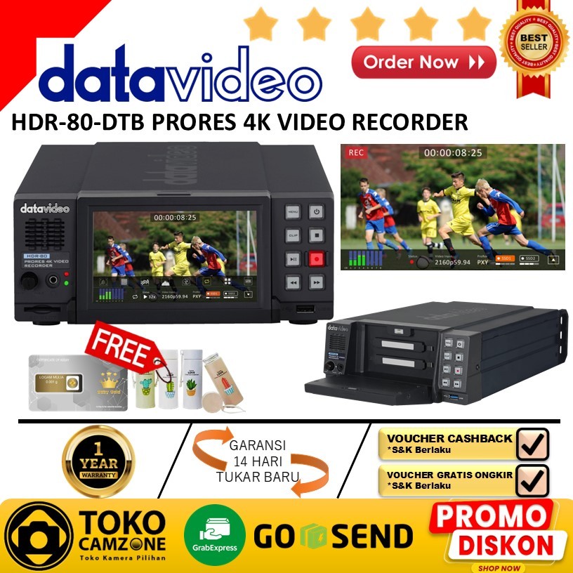 Jual Datavideo HDR-80 ProRes UHD 4K Video Recorder (Desktop Model ...