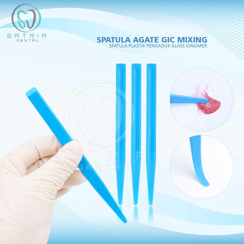 Jual Spatula Agate Mixing GIC Spatula Plastik Pengaduk Glass Ionomer Dental | Shopee Indonesia