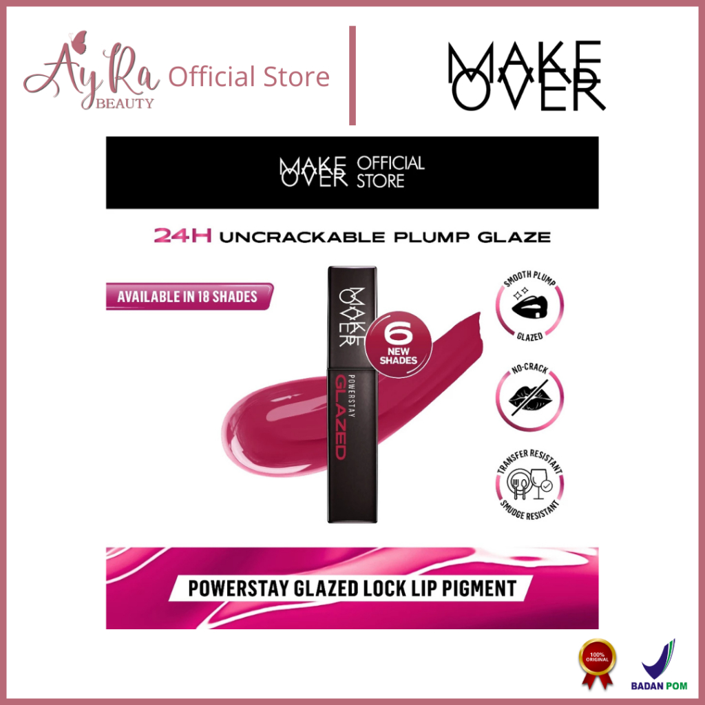 Jual AyRa Beauty - MAKE OVER - POWERSTAY GLAZED LOCK LIP PIGMENT ...