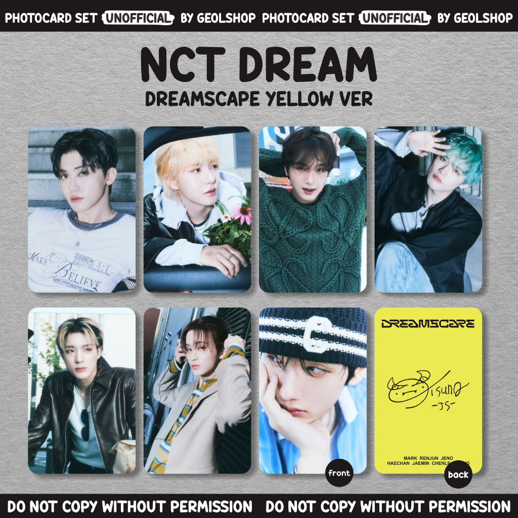 Jual PHOTOCARD UNOFFICIAL | NCT DREAM | DREAMSCAPE | Shopee Indonesia