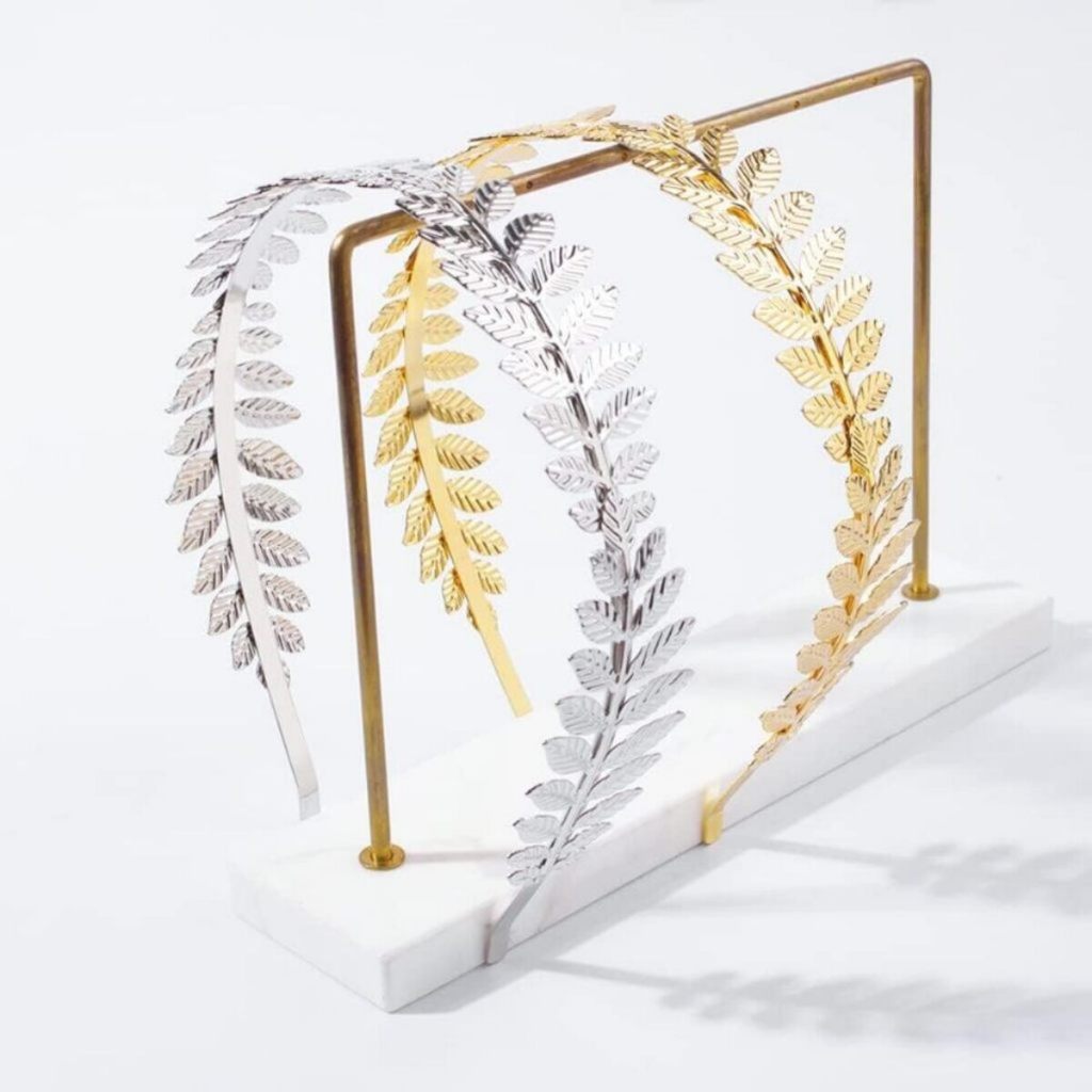 Jual VOS Bando Daun Silver Emas Logam Daun Pengantin Perempuan | Shopee ...