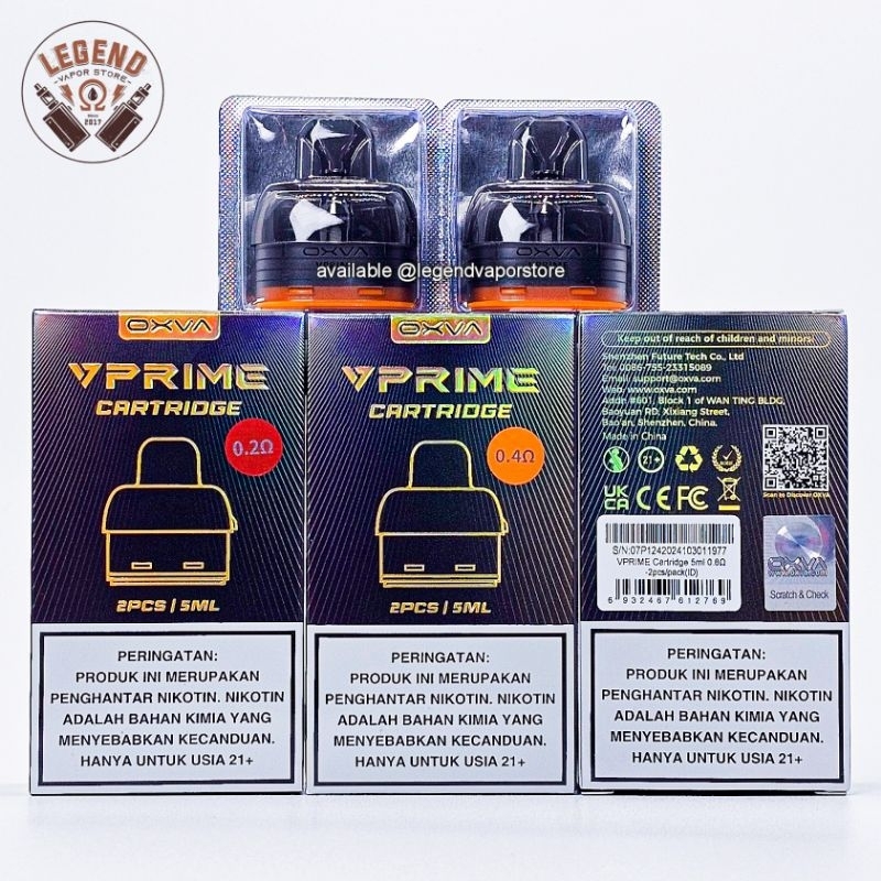 Jual CARTRIDGE OXVA VPRIME AUTHENTIC HARGA SATUAN | Shopee Indonesia