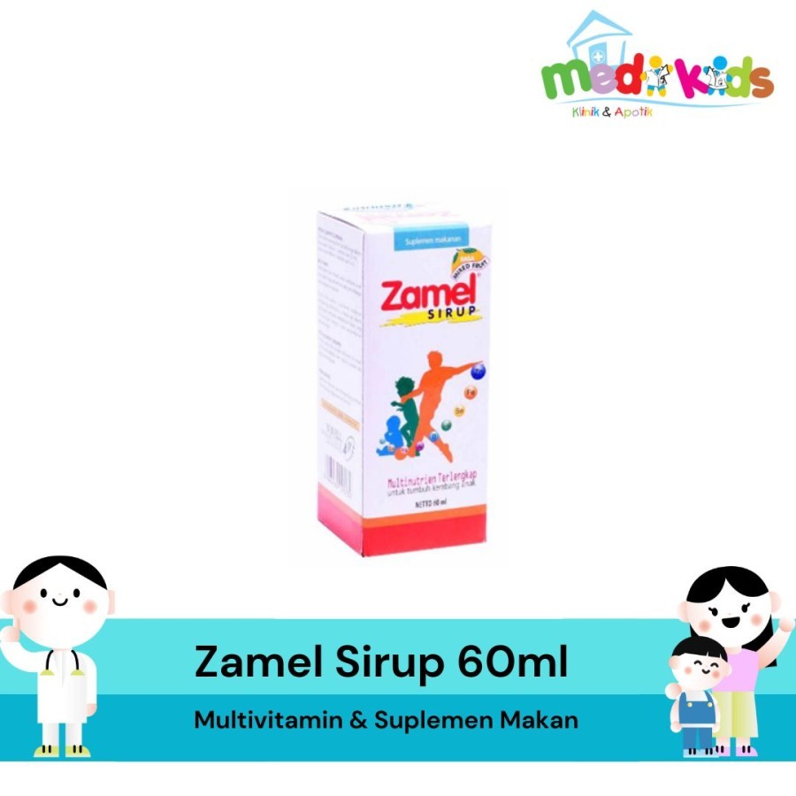 Jual Zamel Sirup Syrup 60 ml -Vitamin dan mineral pada anak. | Shopee ...