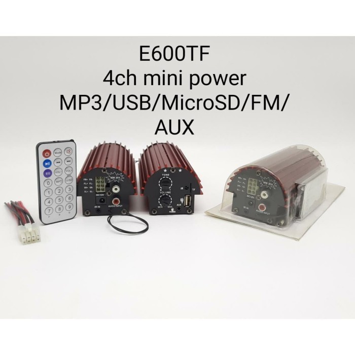 Jual Power Amplifier mini usb sd aux 4ch - power mini ampli motor ...