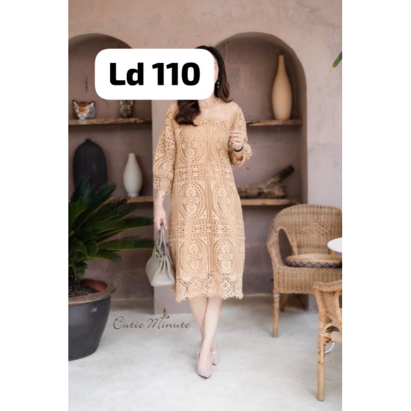 Jual Dress Brukat Bangkok Cutie Minute Gaun Pesta Kondangan Bangkok