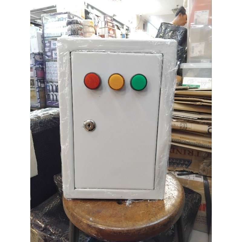 Jual BOX PANEL INDOOR 30x20x12 + Pilot Lamp R S T ( merah, kuning ...