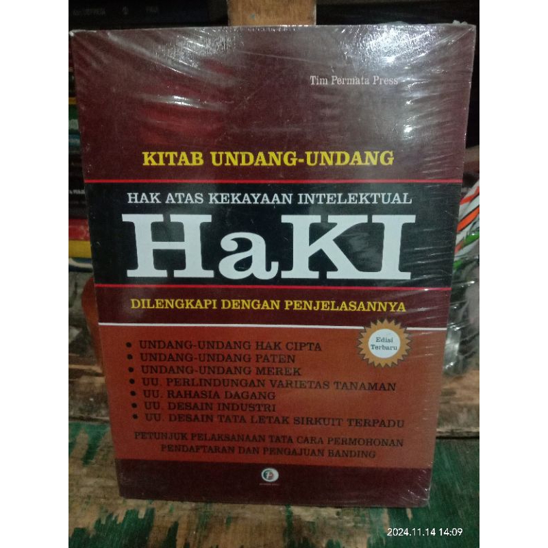 Jual KITAB UNDANG - UNDANG HAK KEKAYAAN INTELEKTUAL EDISI TERBARU ORI | Shopee Indonesia