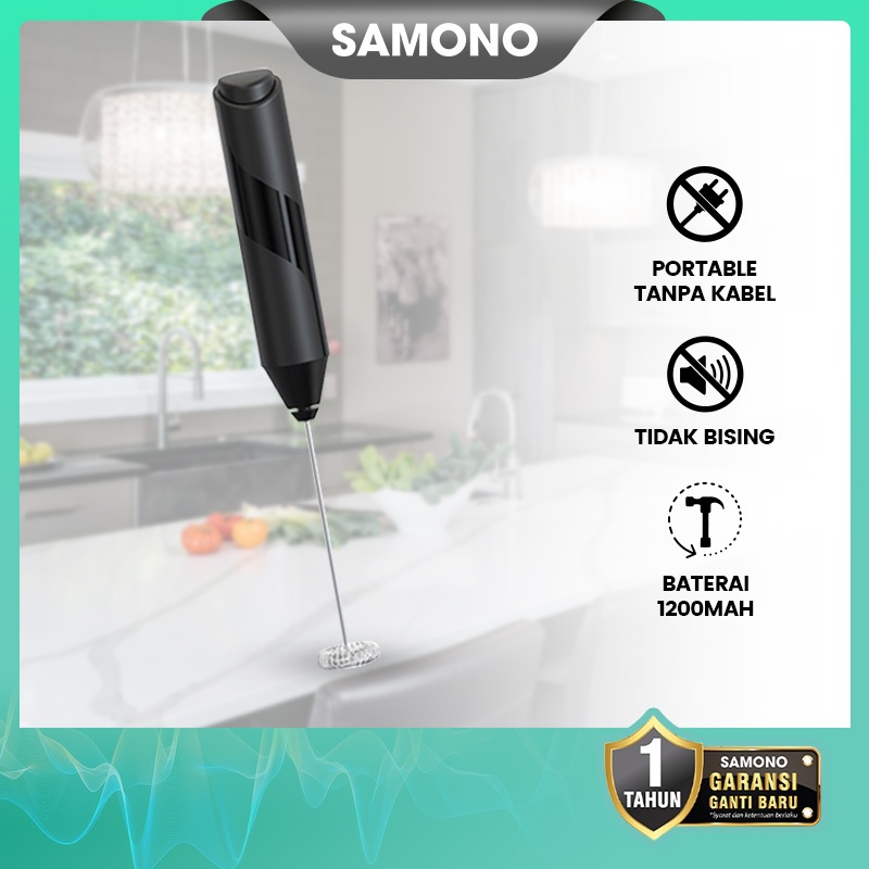 Jual SAMONO Pengocok Susu Milk Frother Portable Foam Kopi Susu Latte ...