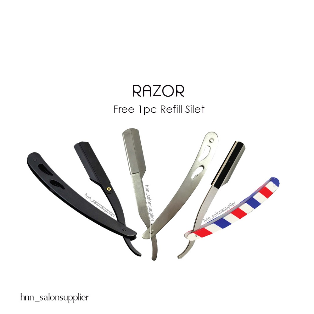Jual Razor Cukur Lipat Alat Cukur Jenggot Barber Barbershop Razor ...