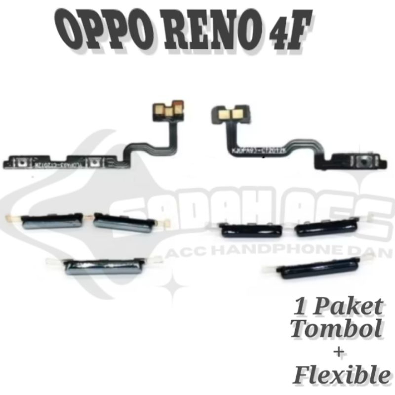 Jual Tombol Set OPPO RENO 4F Original 100% Flexible On Of + Volume | Shopee Indonesia