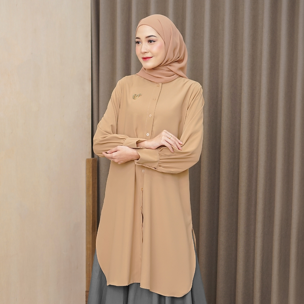 Jual Ederra Diska Tunik / Atasan Wanita / Tunik Basic / Tunik Polos | Shopee Indonesia