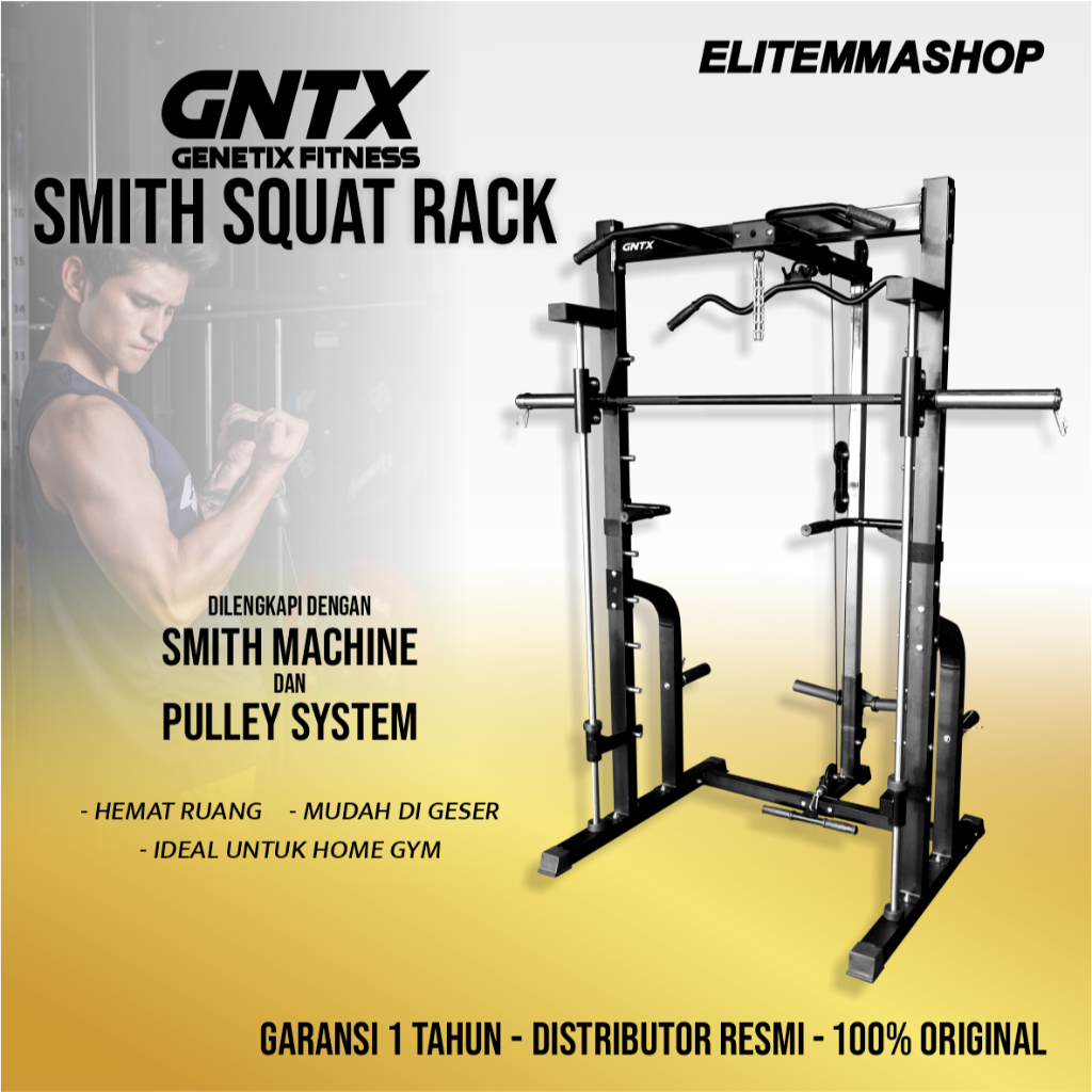 Jual GENETIX FIT Smith Squat Rack | Shopee Indonesia