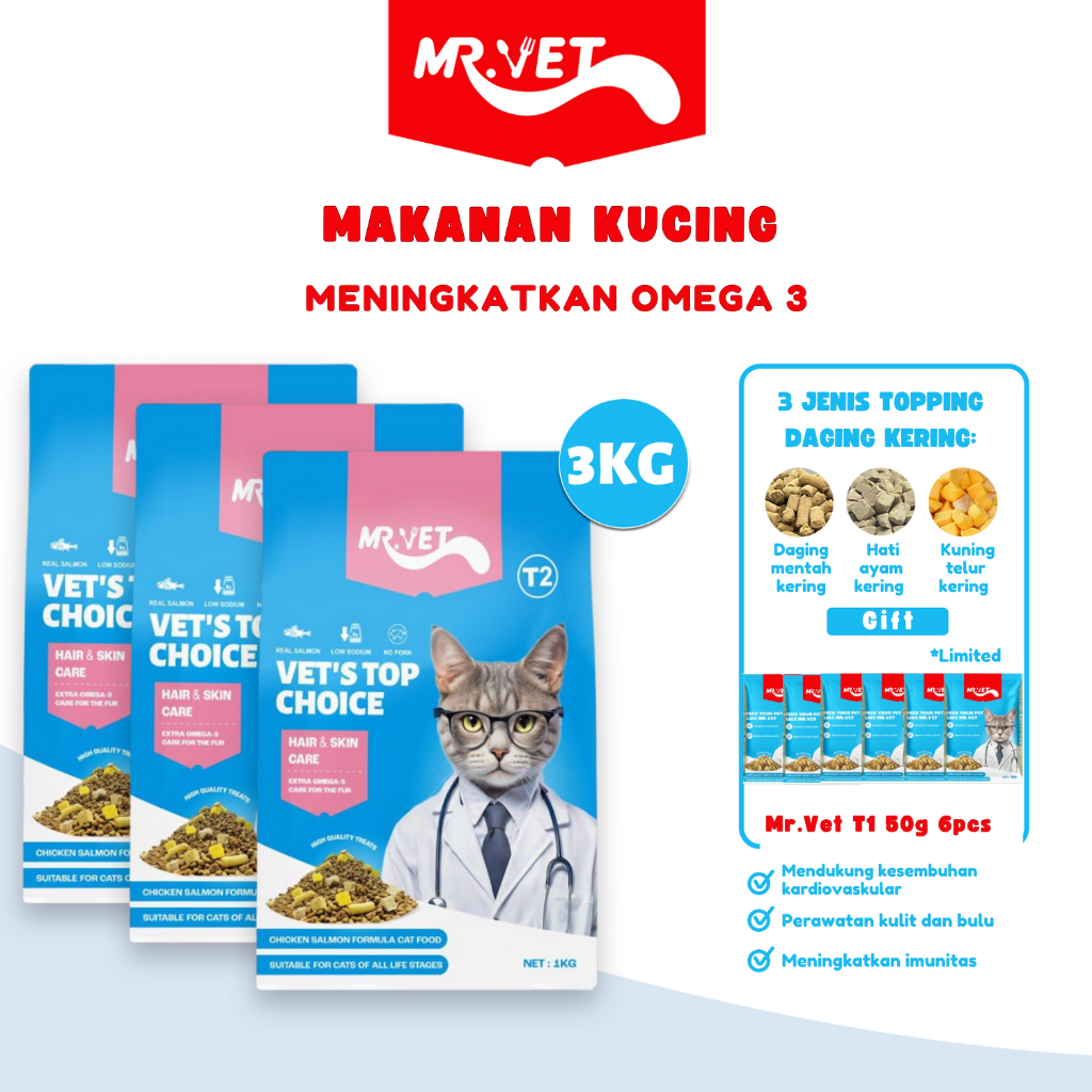 Jual Mr.Vet T2 - Kombo 3 untuk Menjaga dan Merawat Rambut dan Kulit | Shopee Indonesia