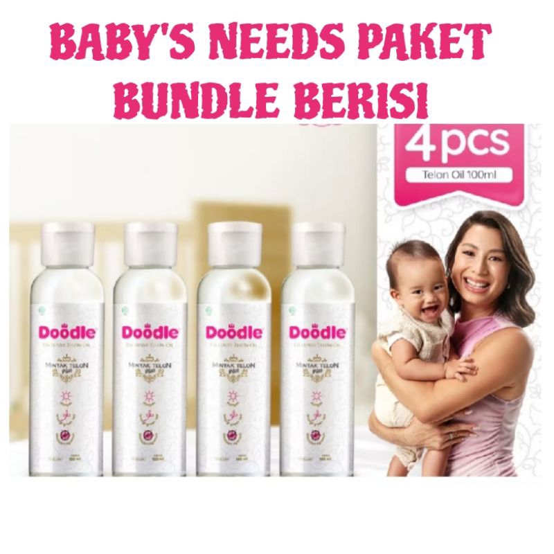 Jual Minyak Telon Doodle Paket Bundle Berisi 4 Pcs Ukuran 100ml ...