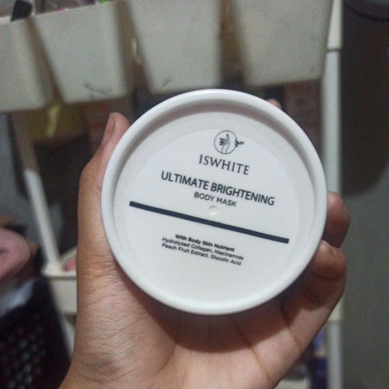 Jual Iswhite Ultimate Brightening Body Mask | Shopee Indonesia