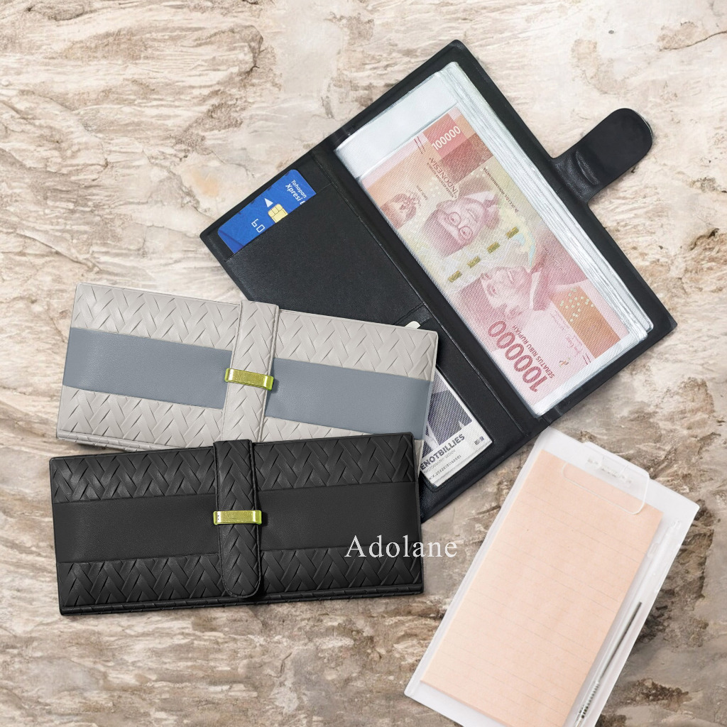 Jual ADOLANE 609 DOMPET BUDGETING WANITA / DOMPET KEUANGAN ANYAMAN ...