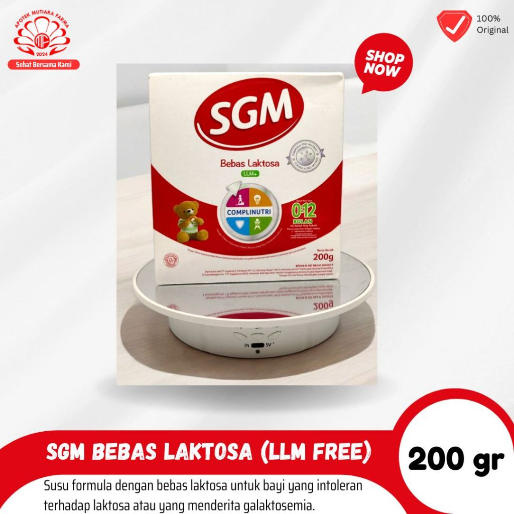 Jual Susu Formula Bayi SGM LLM+ (Bebas Laktosa) 0-12 bulan 200gr ...
