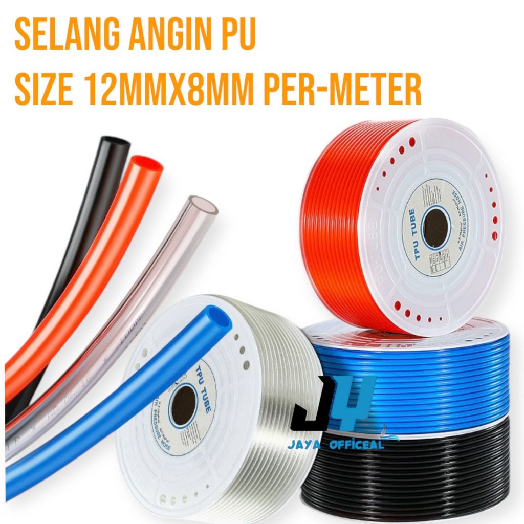Jual SELANG ANGIN PU UKURAN 12MMx8MM HARGA PER-METER/SELANG PU/SELANG ANGIN PU | Shopee Indonesia