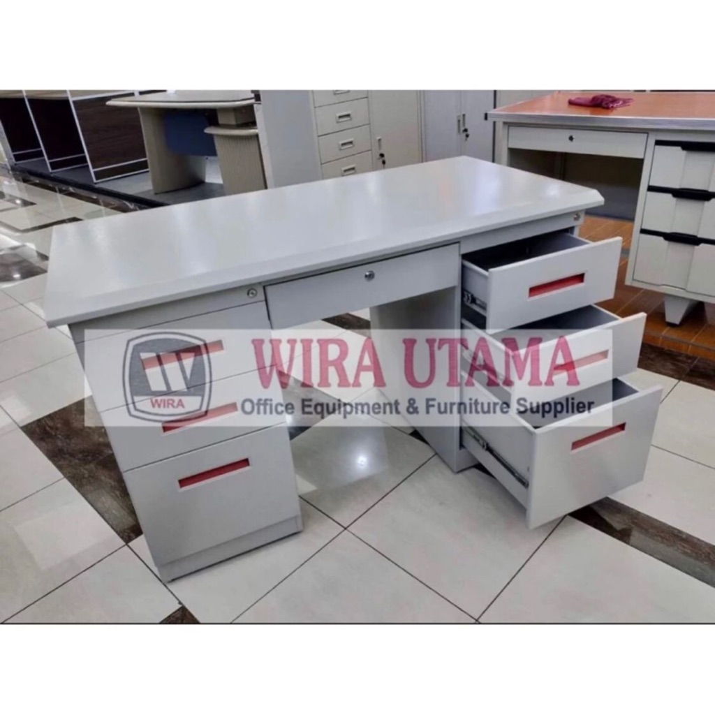 Jual Meja Besi 1 Biro / Meja Kantor Besi 1 Biro / Meja Kerja Besi 1 ...