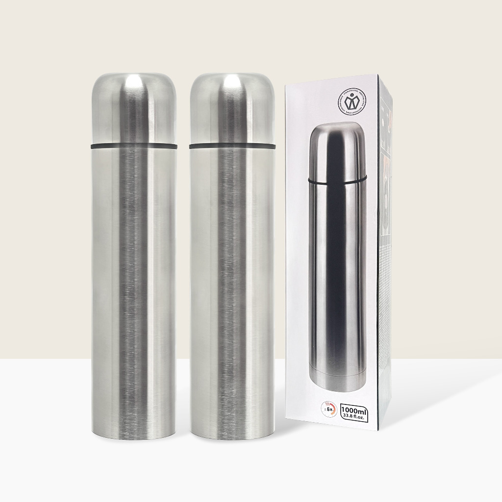 Jual *(AJ) Termos Air Panas Stainless Steel 304 Ukuran 1000ML | Shopee ...