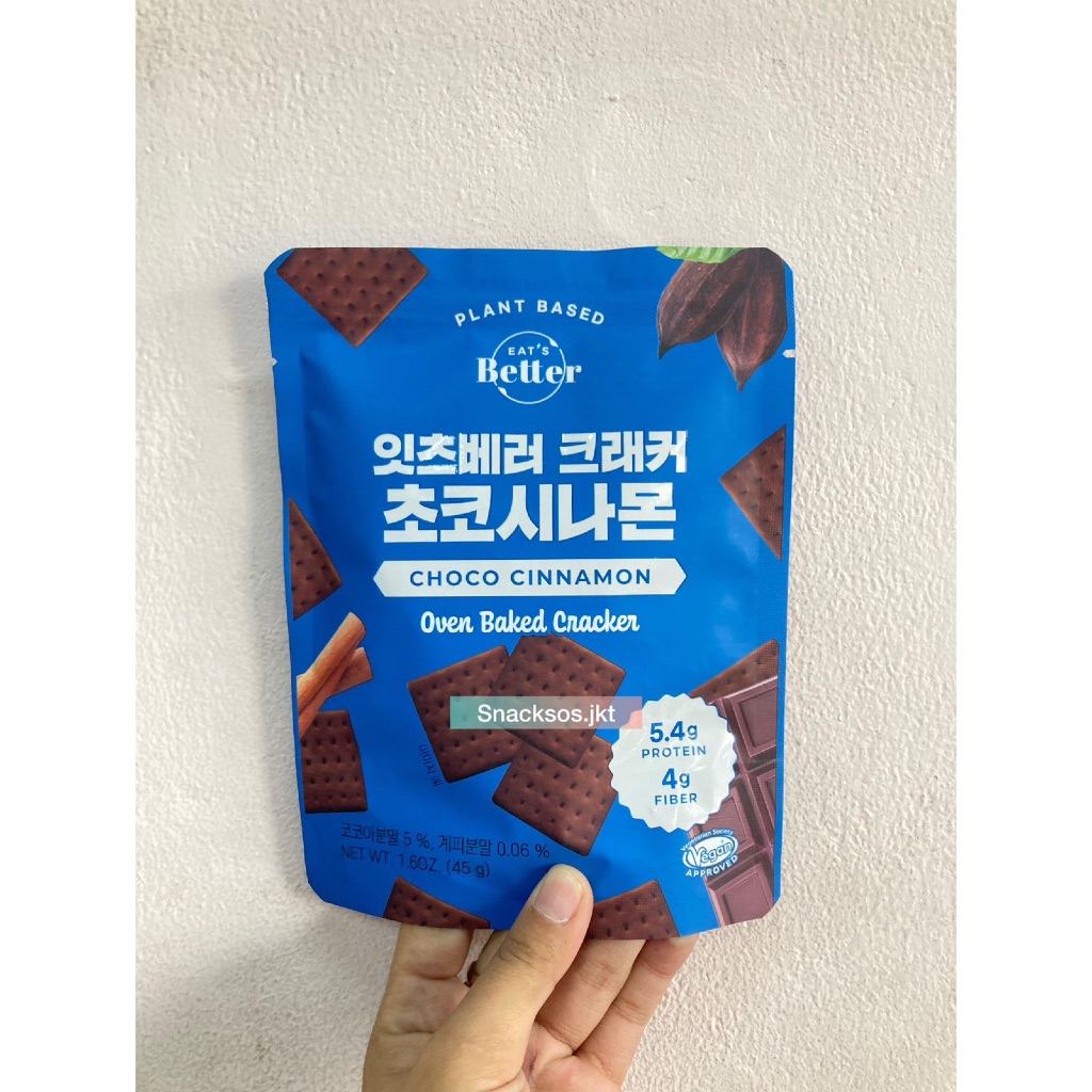 Jual PLANET BASED EAT'S BETTER CRACKERS CHOCO CINNAMON BAKED- KREKERS ...
