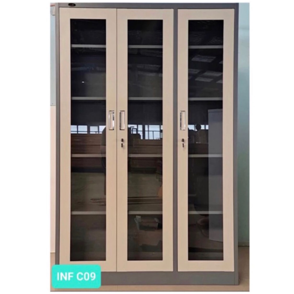 Jual Lemari 3 Pintu Full Kaca / Lemari 3 Pintu Full Cabinet / Lemari ...