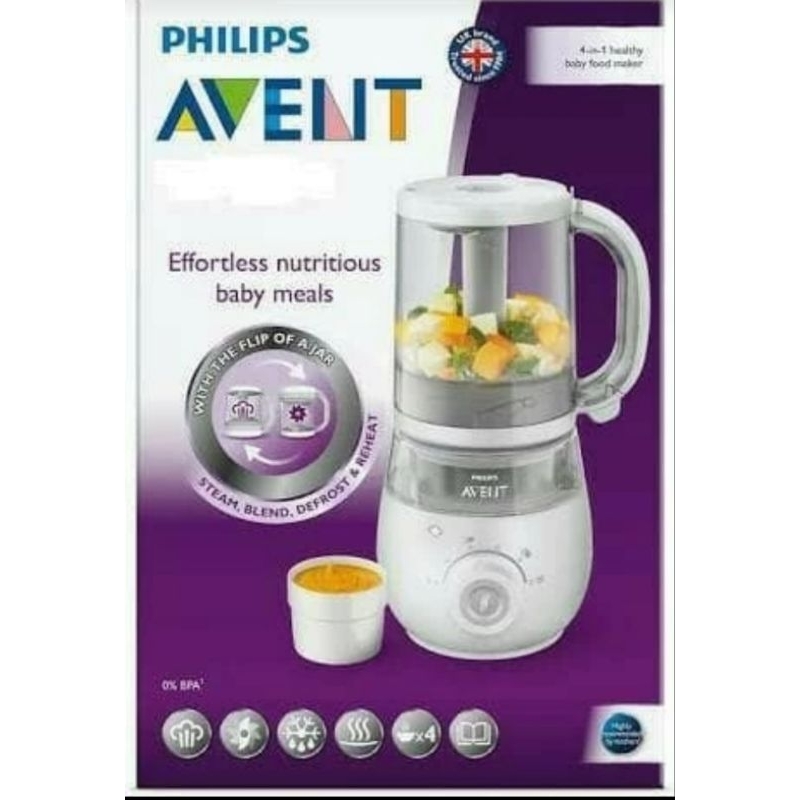 Jual PHILIPS AVENT 4IN1 HEALTHY BABY FOOD MAKER SCF-875 (new steam ...