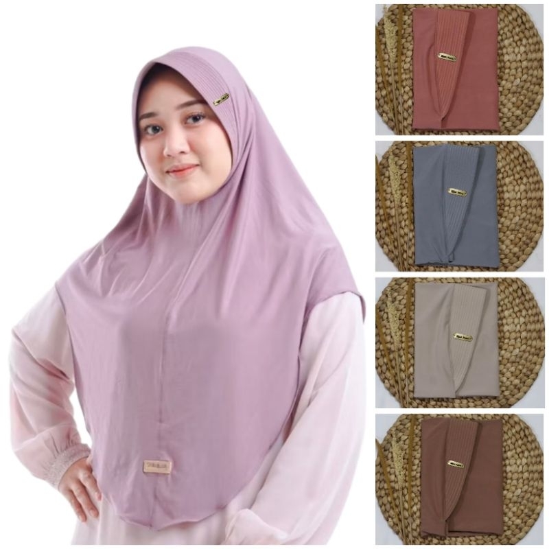 Jual BY INARA HIJAB INSTAN KERUDUNG BERGO OVAL PINGUIN JERSEY SPANDEX ...