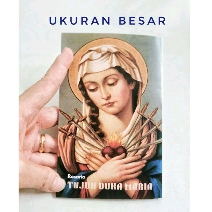 Jual Lembar Doa Rosario 7 Duka Maria (UKURAN BESAR) / Doa Tujuh Duka ...