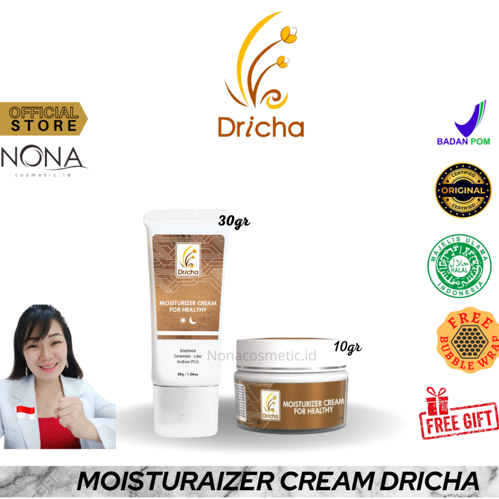Jual (READY) DRICHA MOISTURIZER CREAM 10gr & 30GR by dr. ika | Shopee ...