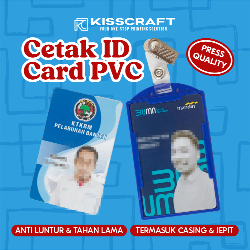 Jual Kisscraft - Custom ID Card PVC - Include Casing & Jepit | Shopee ...