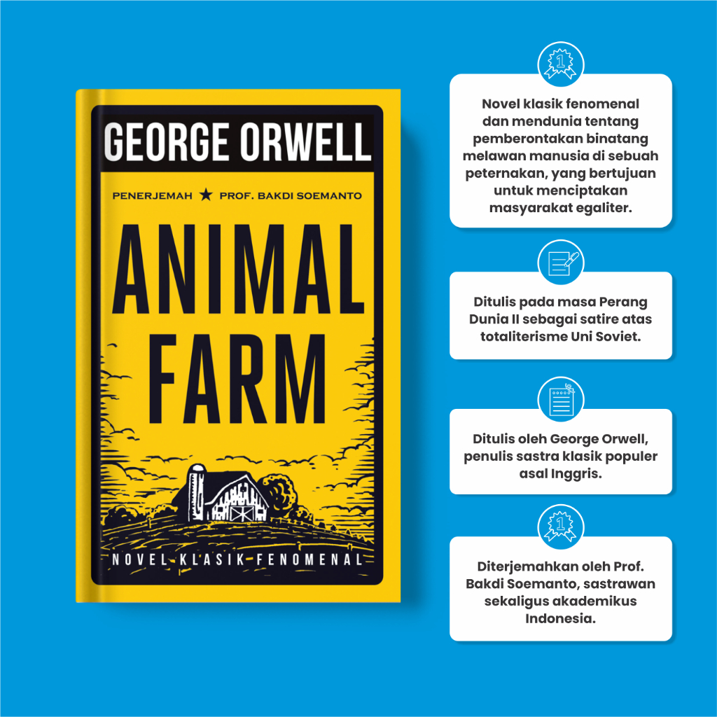 Jual [Bentang] Buku Non Fiksi | Animal Farm - George Orwell (Bahasa ...