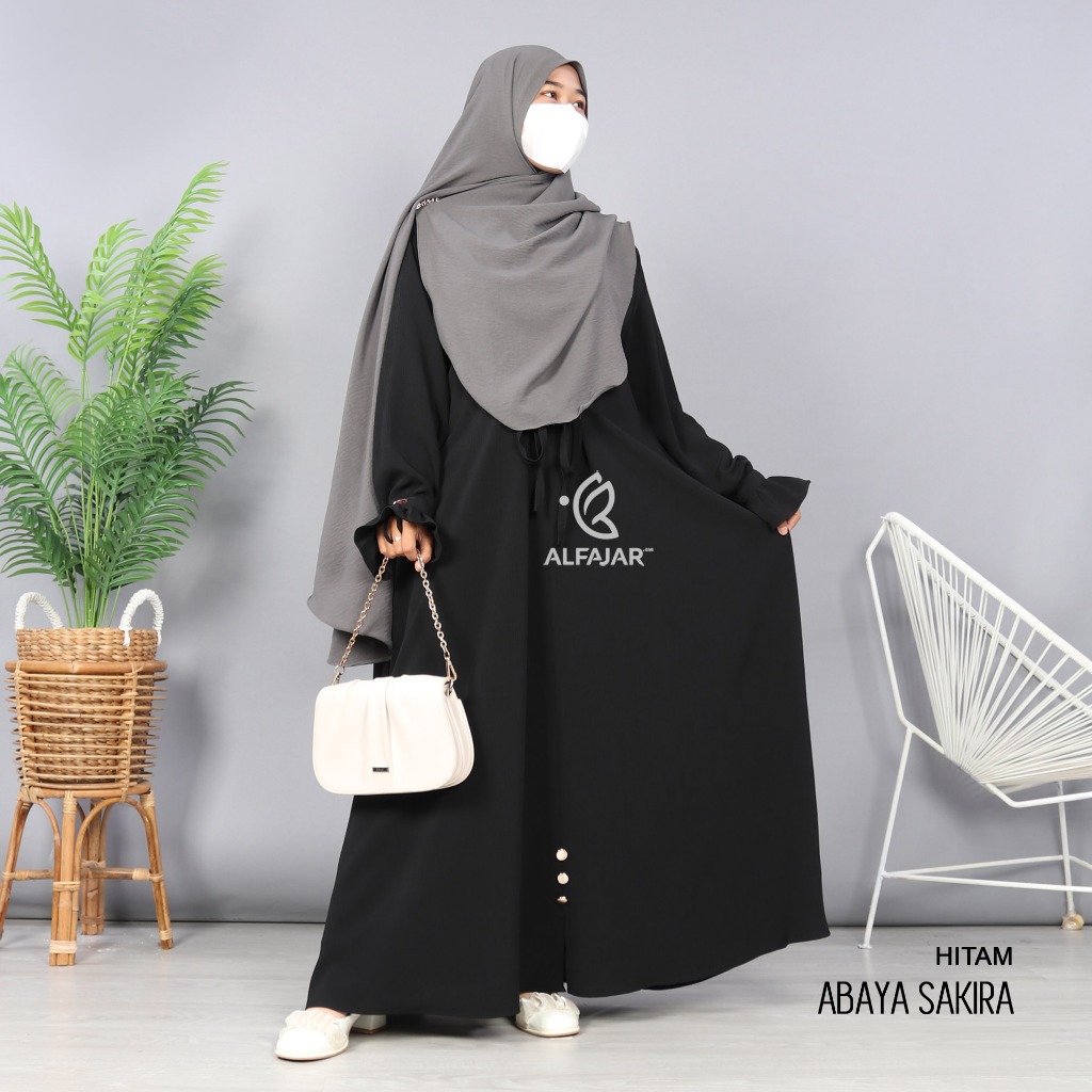 Jual Abaya Kaftan Gamis Muslimah Syari Kekinian Shakira Casual Basic by ...