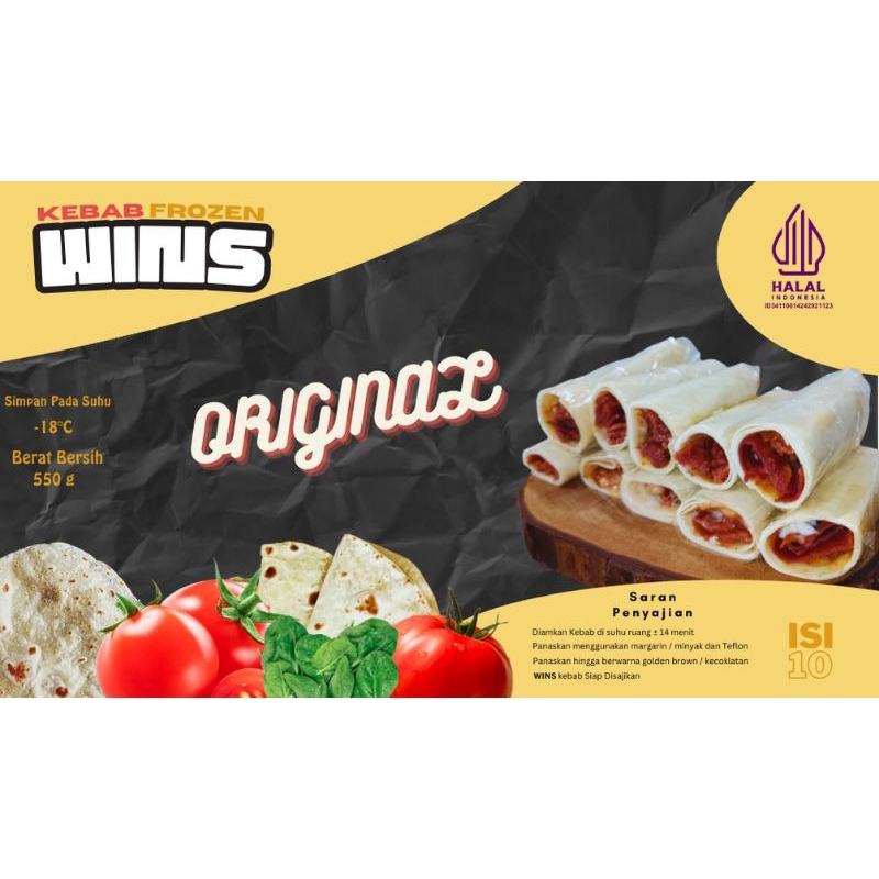 Jual KEBAB MINI FROZEN WINS RASA ORIGINAL - isi 10 Halal | Shopee Indonesia