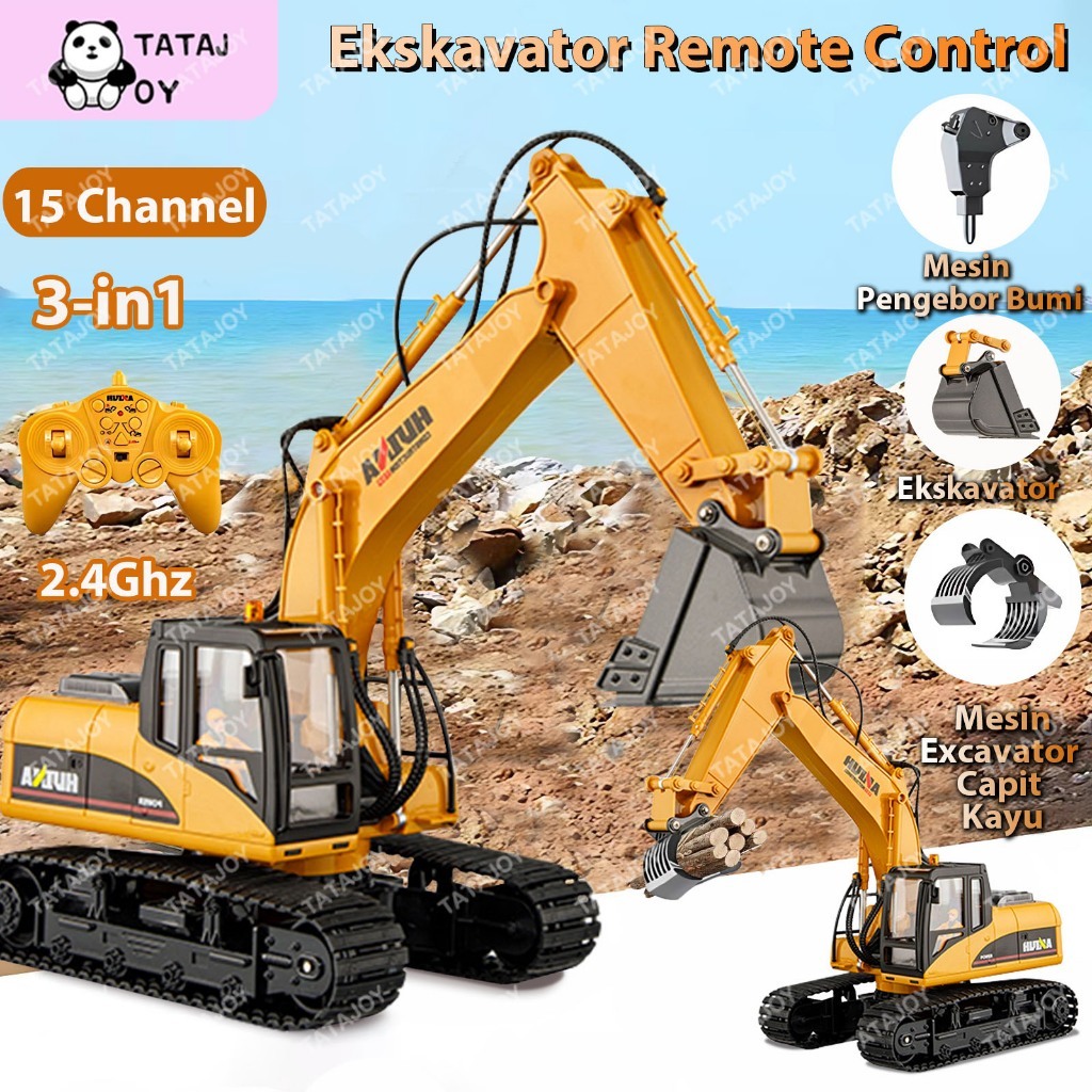 Jual Tatajoy Eskavator Remote Control Besar 15 Channel 3-in-1 ...