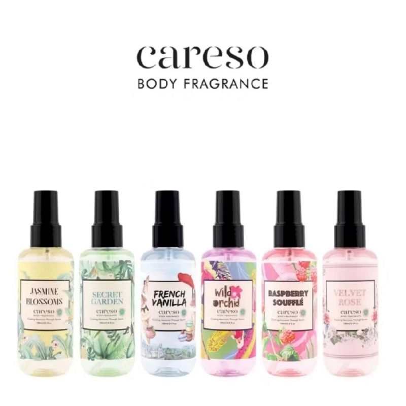 Jual CARESO BODY FRAGRANCE BODY MIST PARFUM BADAN 100 ML | Shopee Indonesia