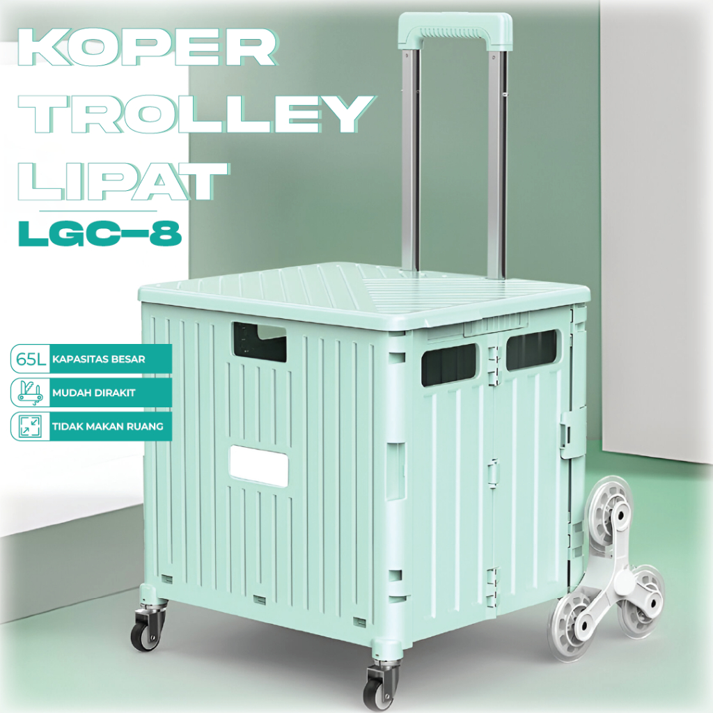 Jual Trolley Troli Lipat Keranjang Belanja Tangga Pet Stroller Trolley ...